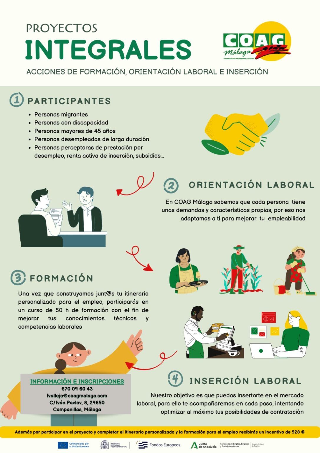PROYECTOS INTEGRALES PARA LA INSERCIÓN LABORAL T-ACOMPAÑAMOS - COAG ...